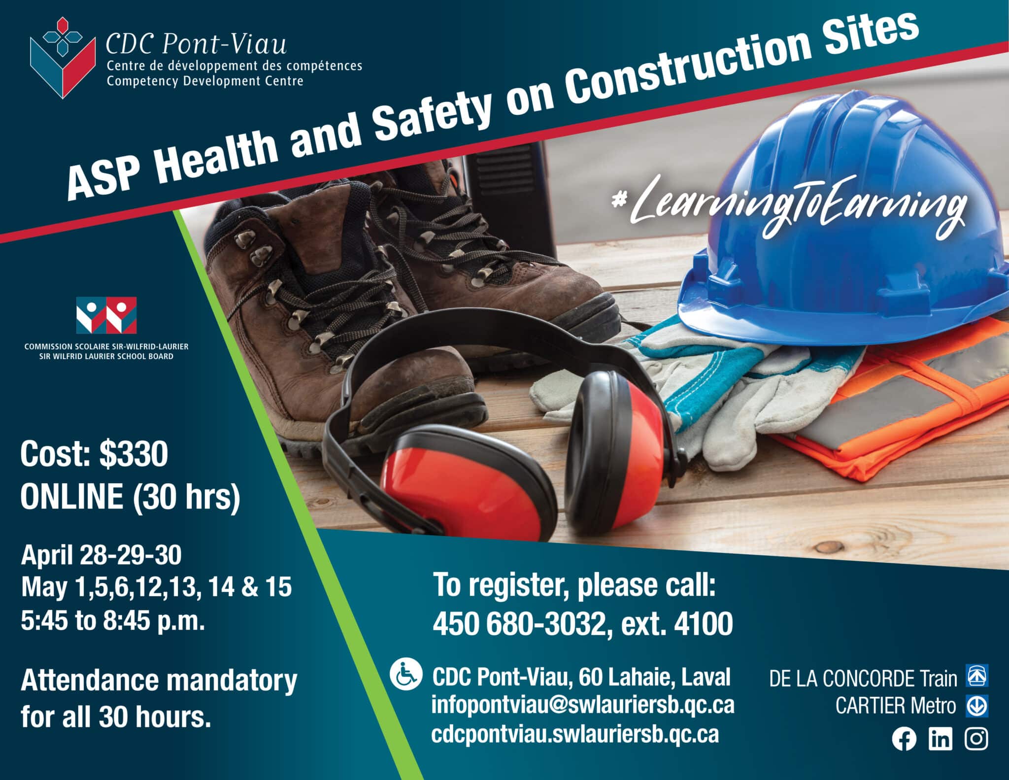 ASP Health and Safety on a Construction Site - CDC Pont-viau